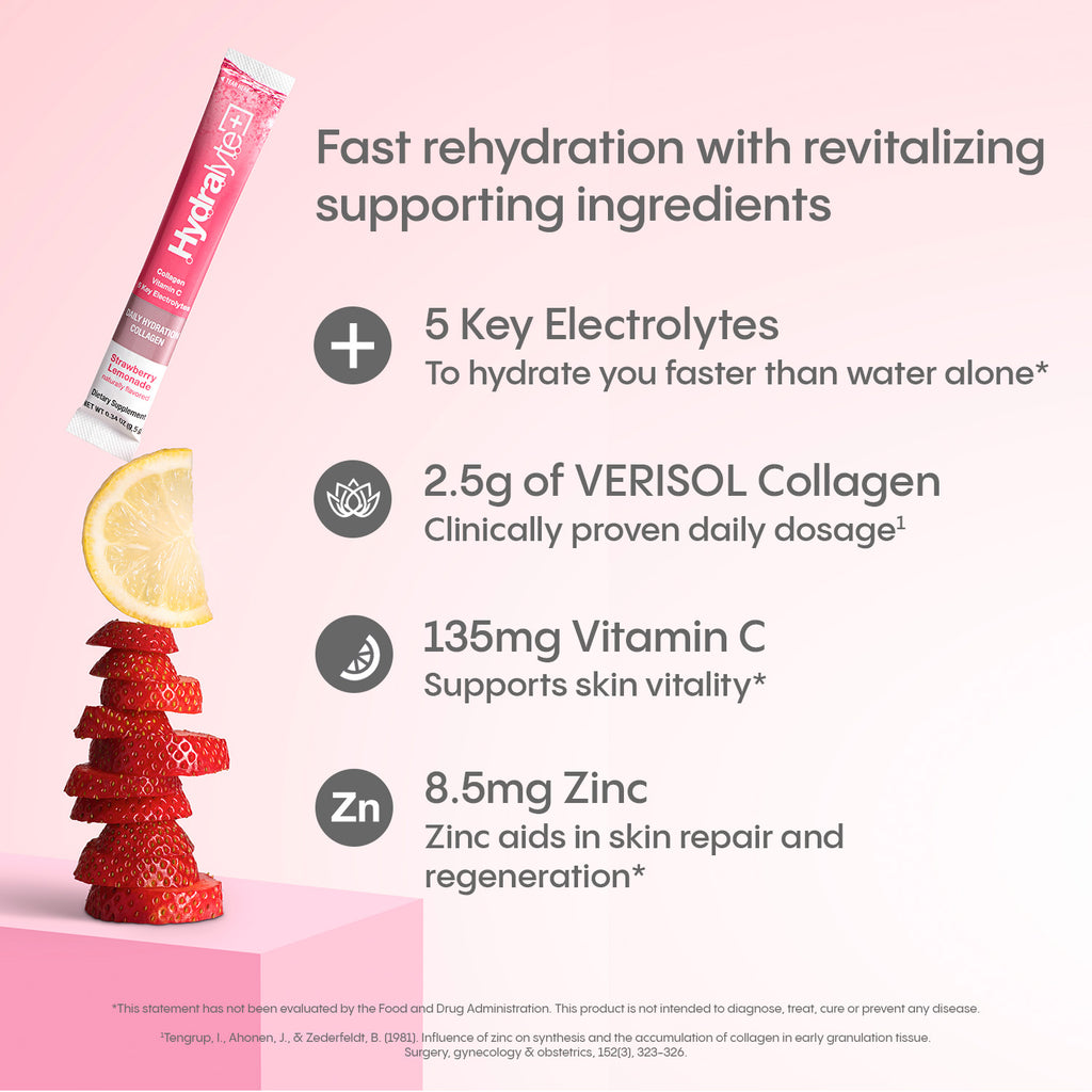 Plus Collagen Boost - Lightly Sparkling (8 oz) – Hydralyte